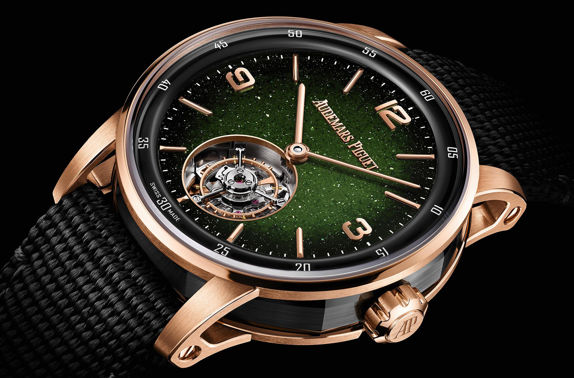 Code 11.59 by Audemars Piguet Selwinding Flying Tourbillon с зеленым ...