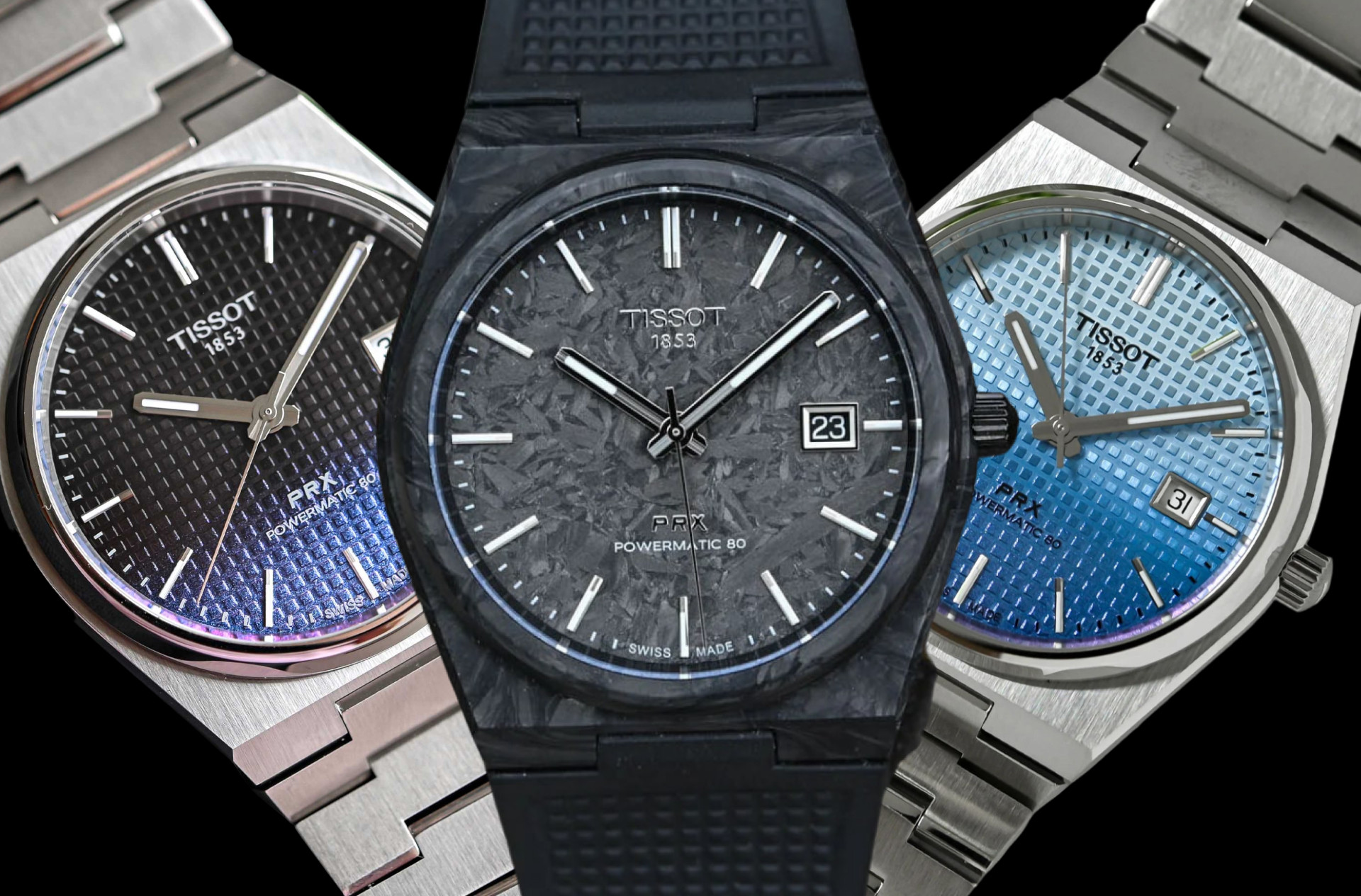 Tissot PRX 40 Powermatic 80 с новыми циферблатами . PandaTells.com