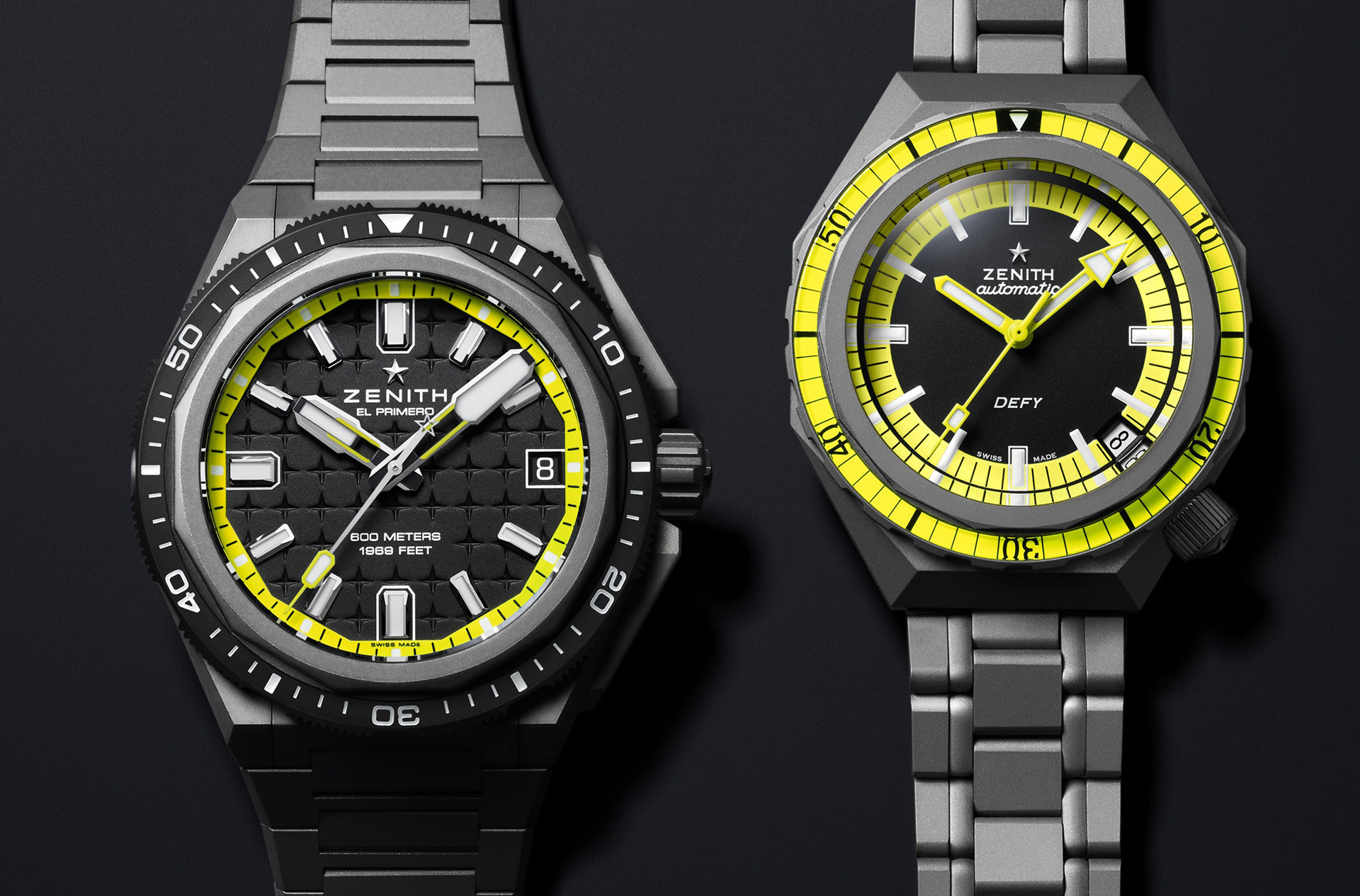 Zenith Defy Extreme Diver и Defy Revival Diver Shadow Editions ...