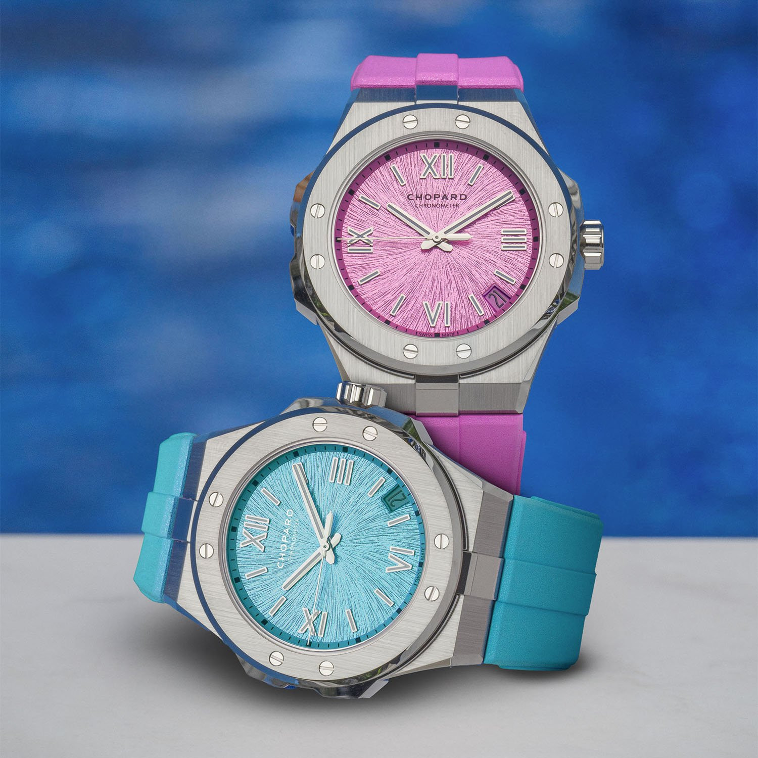 Chopard Alpine Eagle 41 Beach Editions. PandaTells.com